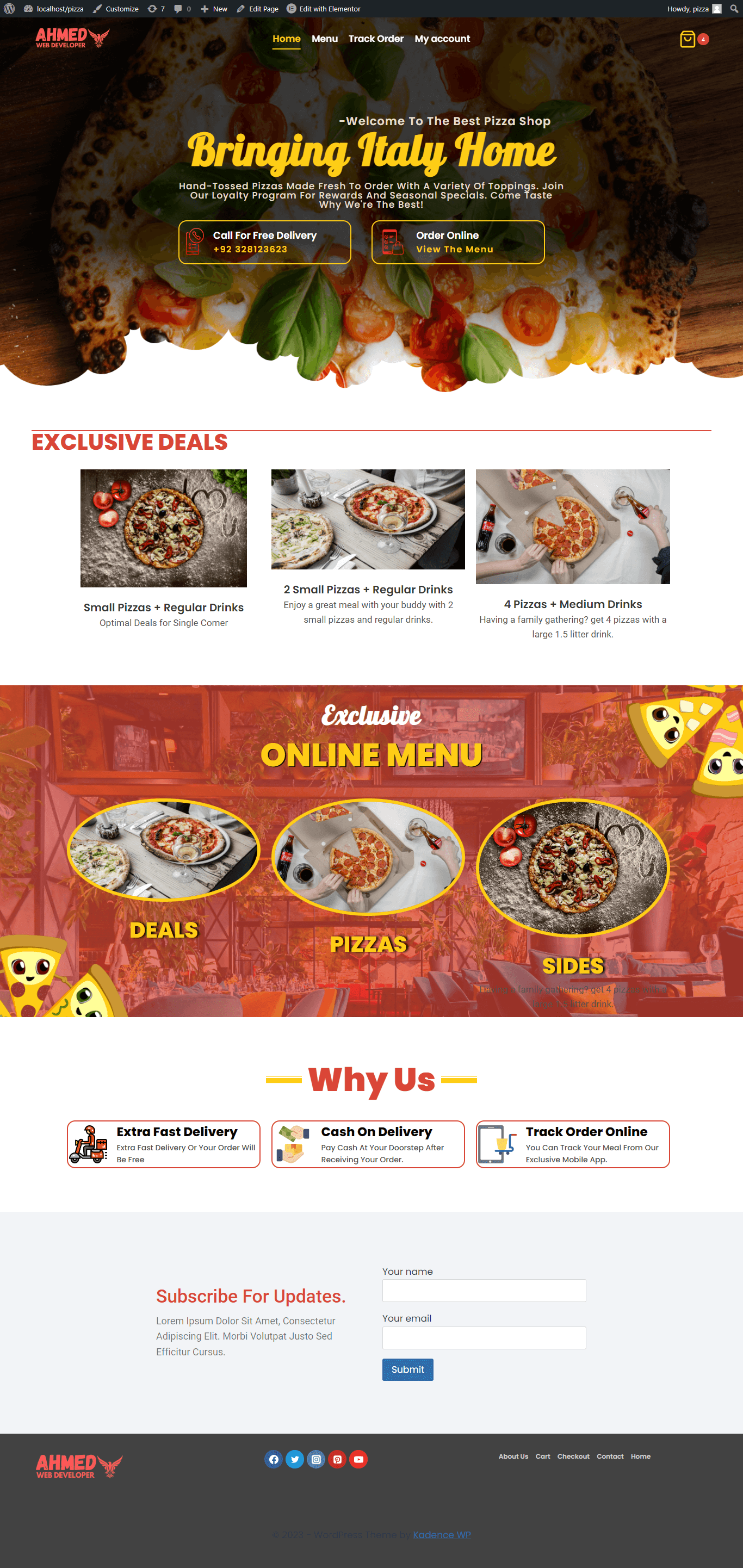 Responsive portfolio Website